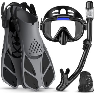 Body Glove Blue & Citron Jr Oasis Cove Mask, Snorkel & Fins Set ...