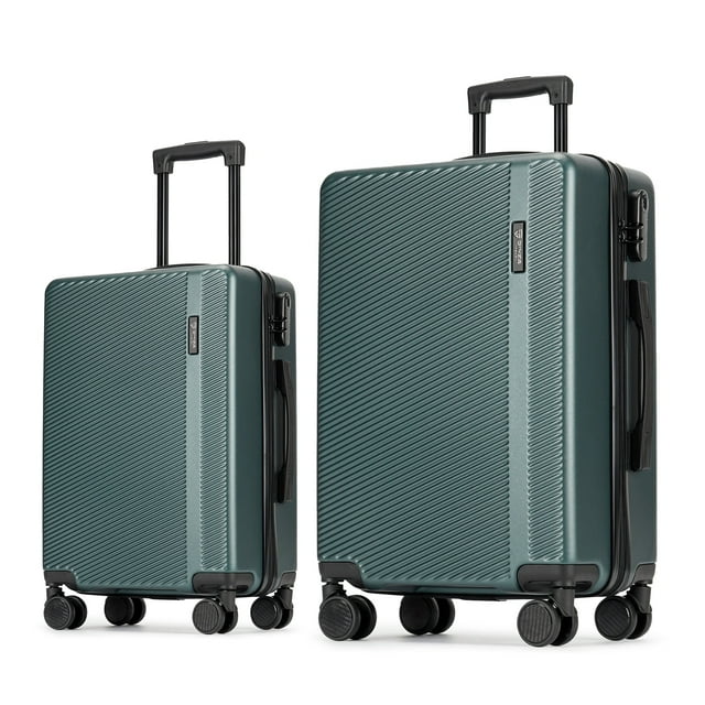 Ginza Travel Carry-On Hardshell Luggage Set, 2 Piece, Lightweight ABS ...