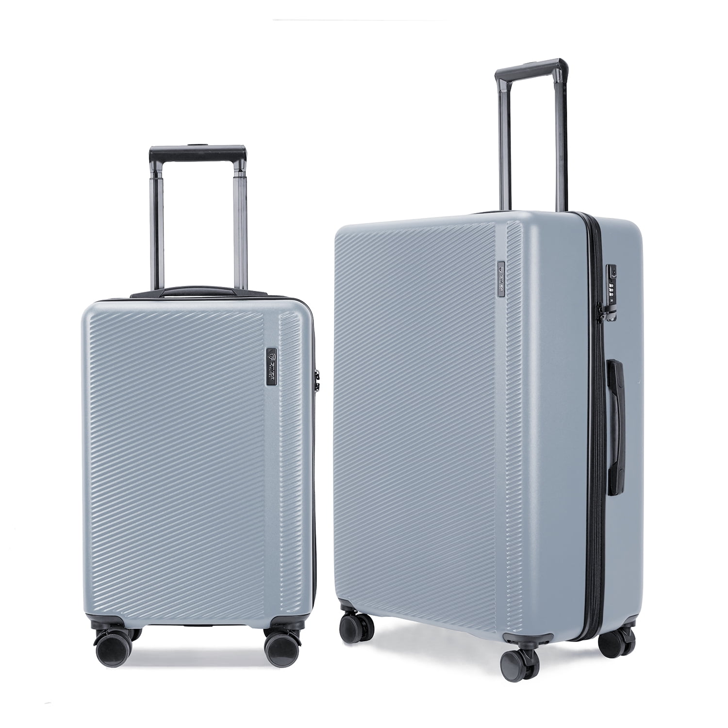Ginza Travel 2 Piece Luggage Sets ABS Hardshell Hardside Lightweight ...