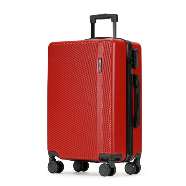 Ginza Travel 28" Hard Shell Checked Large Lugggage,Lightweight Travel ...