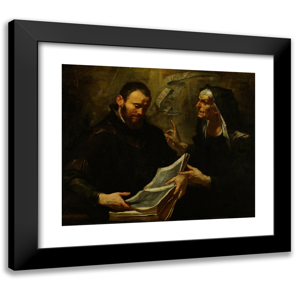 Gioacchino Assereto 23x20 Black Modern Framed Museum Art Print Titled ...