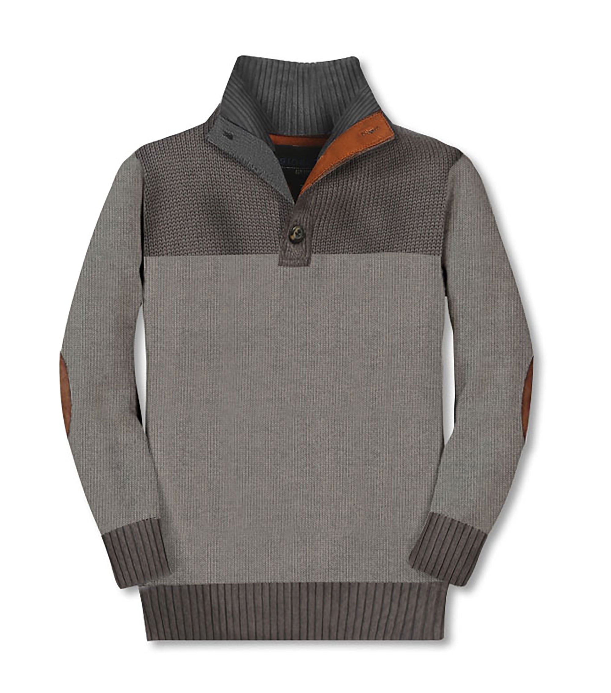 Gioberti Boy's 100% Cotton Button Down Collar Knitted Pullover Sweater ...
