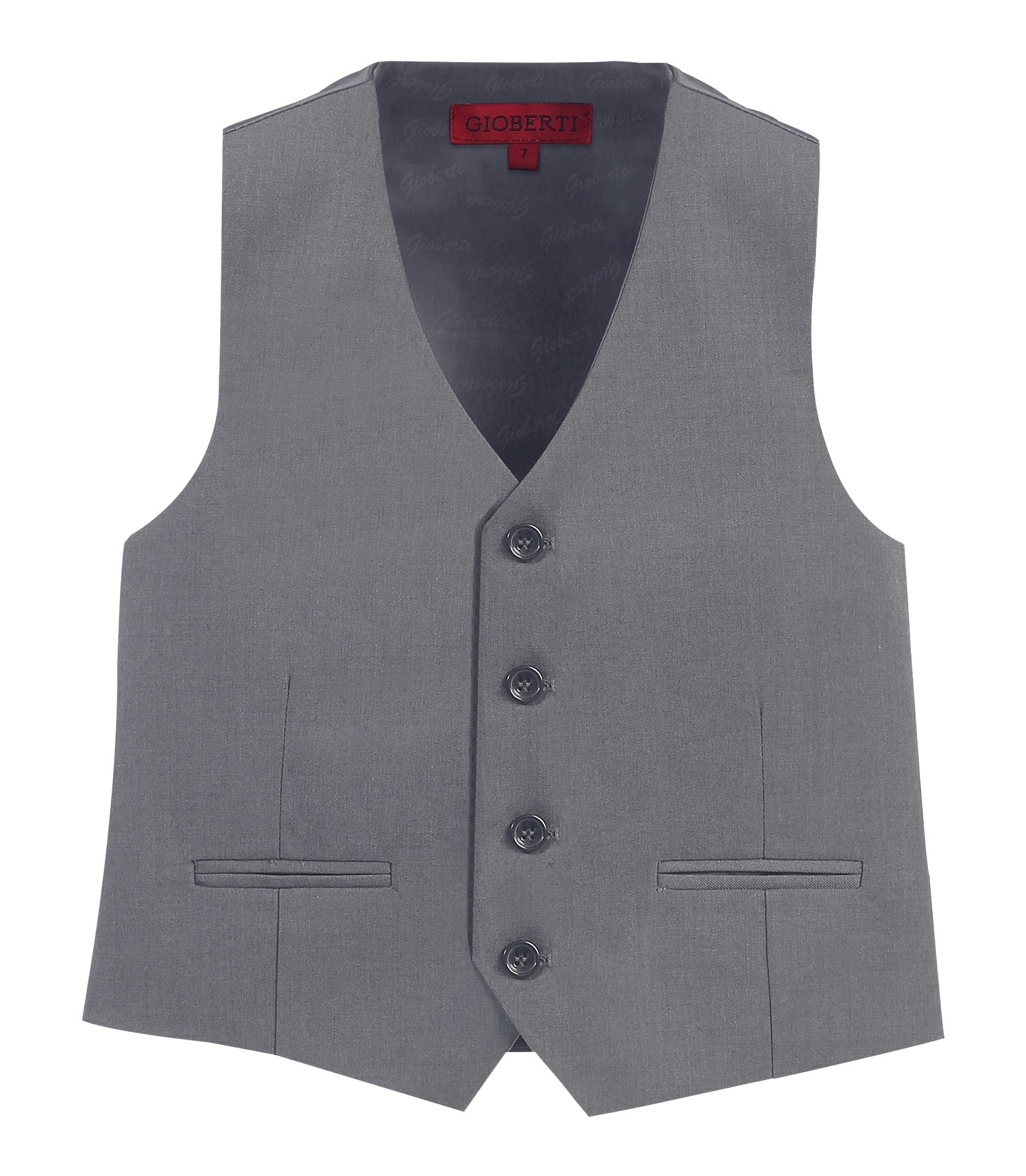 Gioberti Kids 4 Button Formal Suit Adjustable Front, 2 Pockets Tailored ...