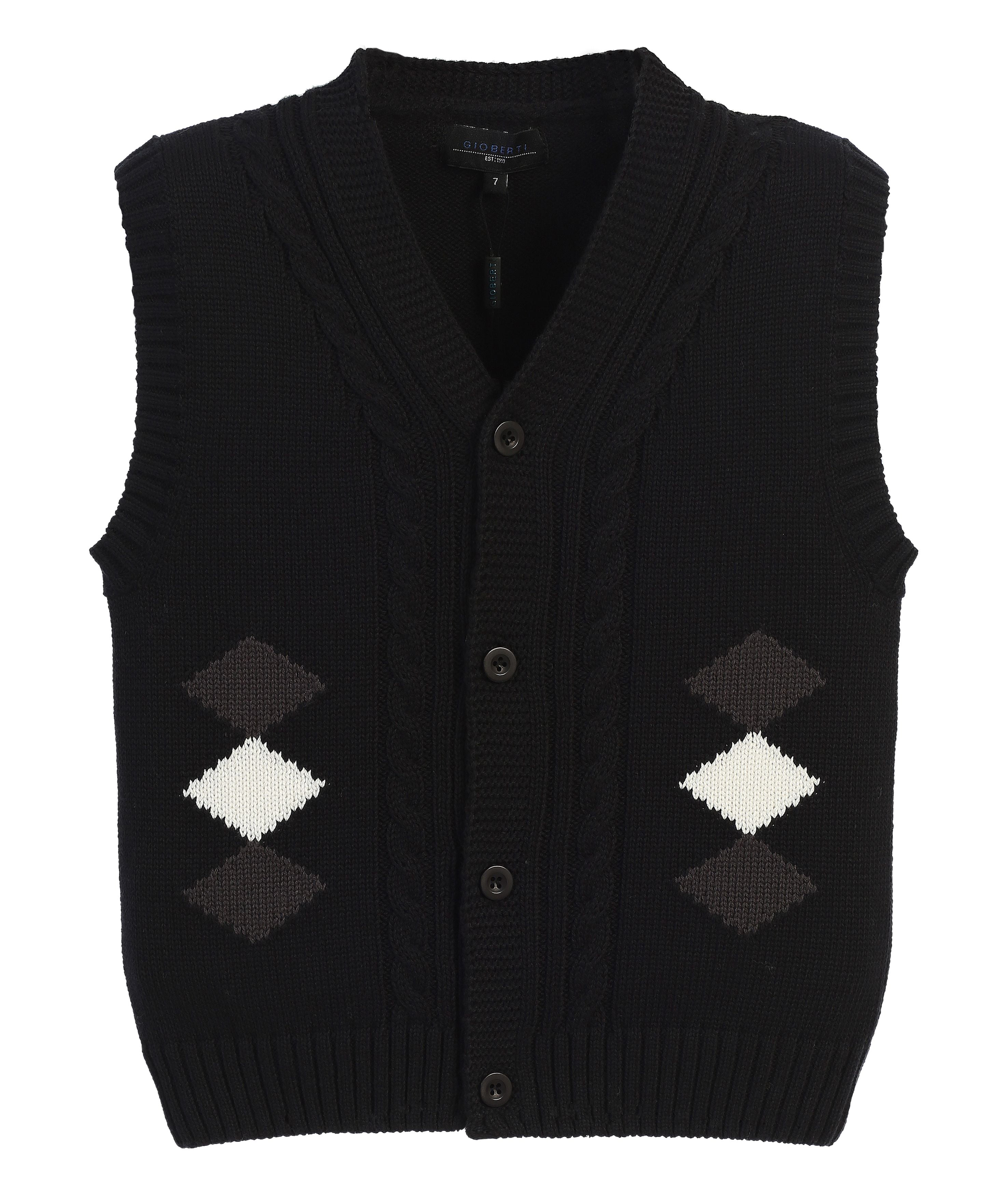 Gioberti Boy's 100% Cotton Diamond Knitted Vest - Walmart.com