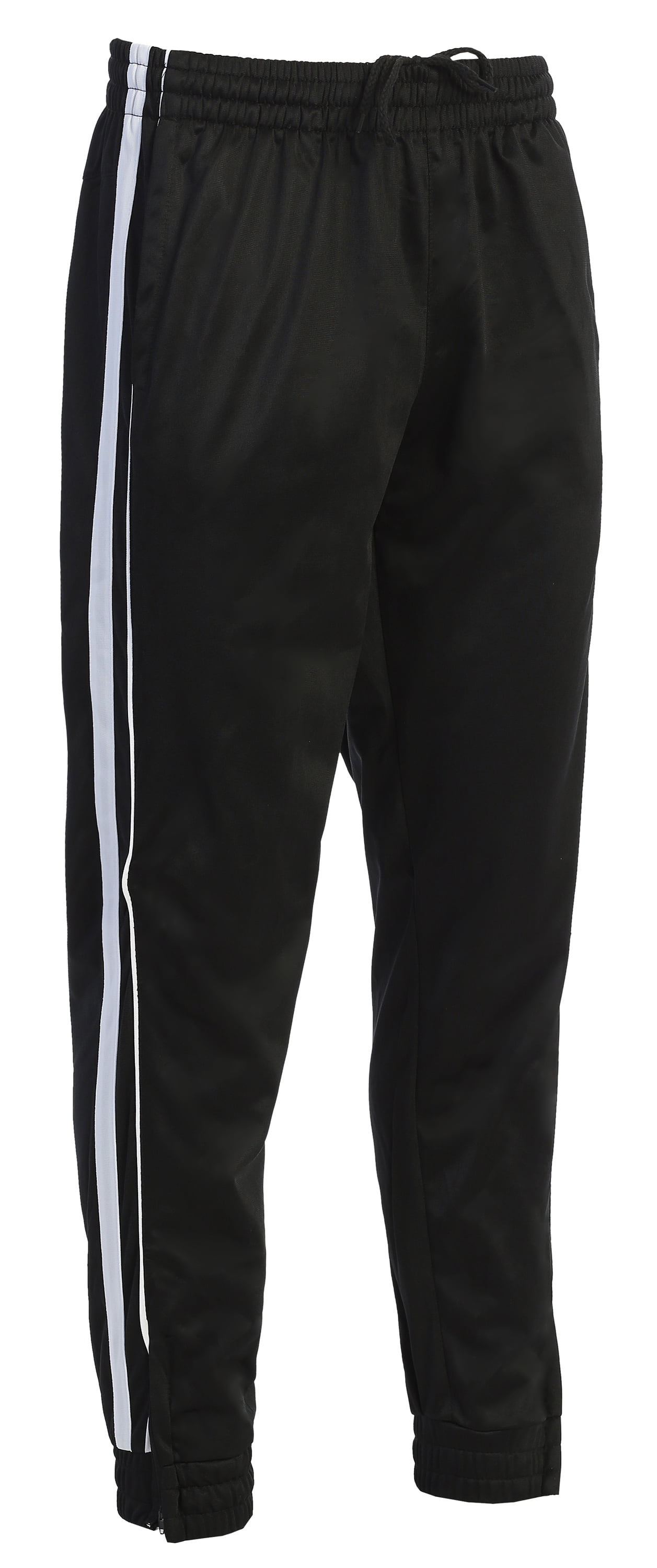 Gioberti Mens Athletic Track Pants with Ribbed Zipper Ankle Cuff ...