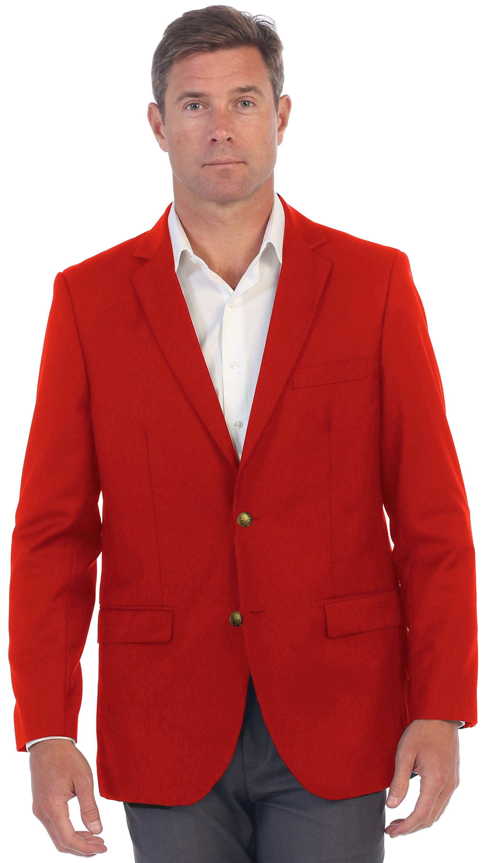 Gioberti Men's Formal Blazer Jacket Color: Red Size: 42 LONG - Walmart.com