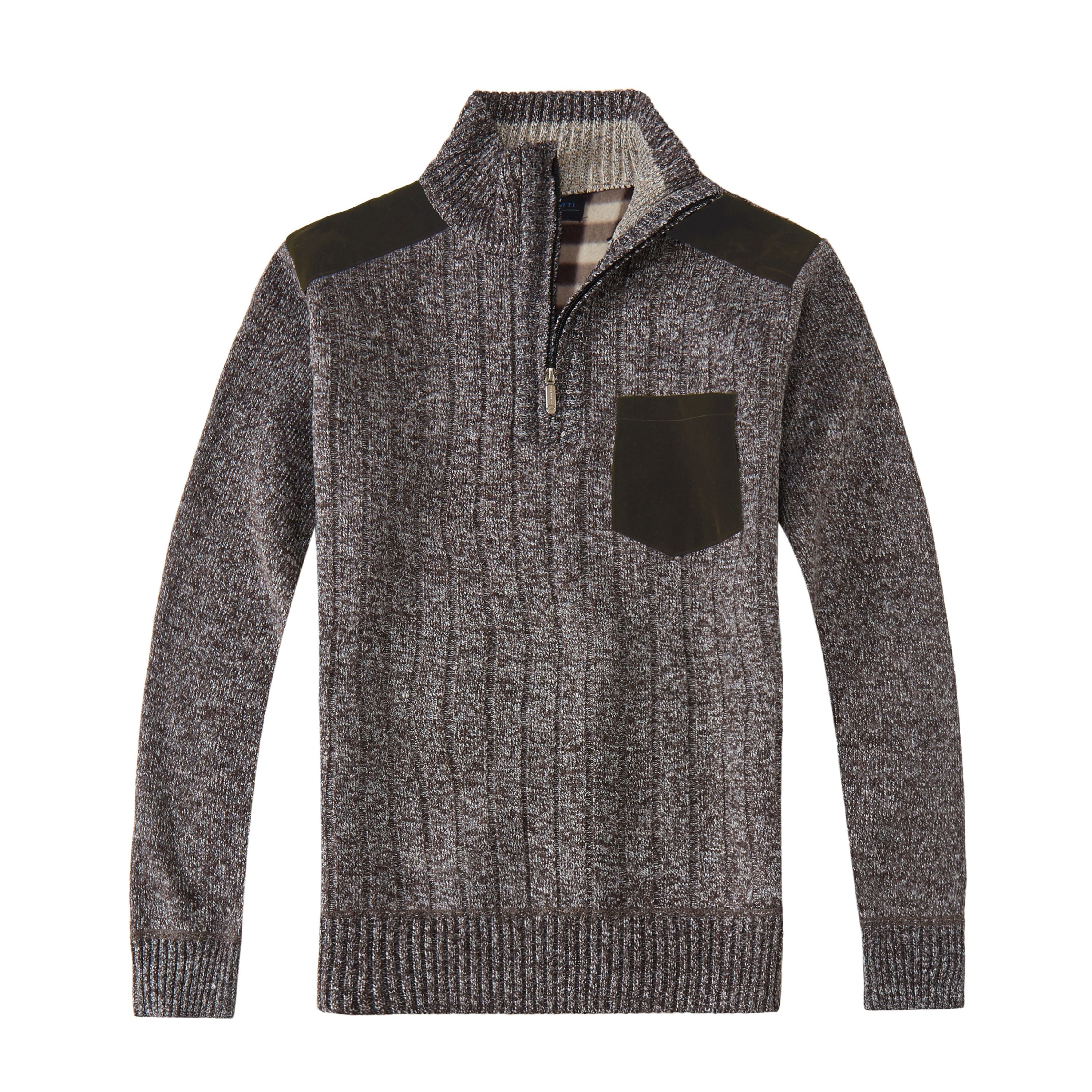 Gioberti Men's Half Zip Pullover Knitted Regular Fit Sweater with Soft ...