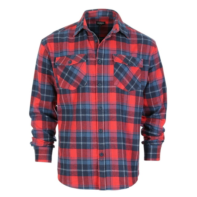 Gioberti Men's Plaid Checkered Brushed Flannel Shirt - Walmart.com