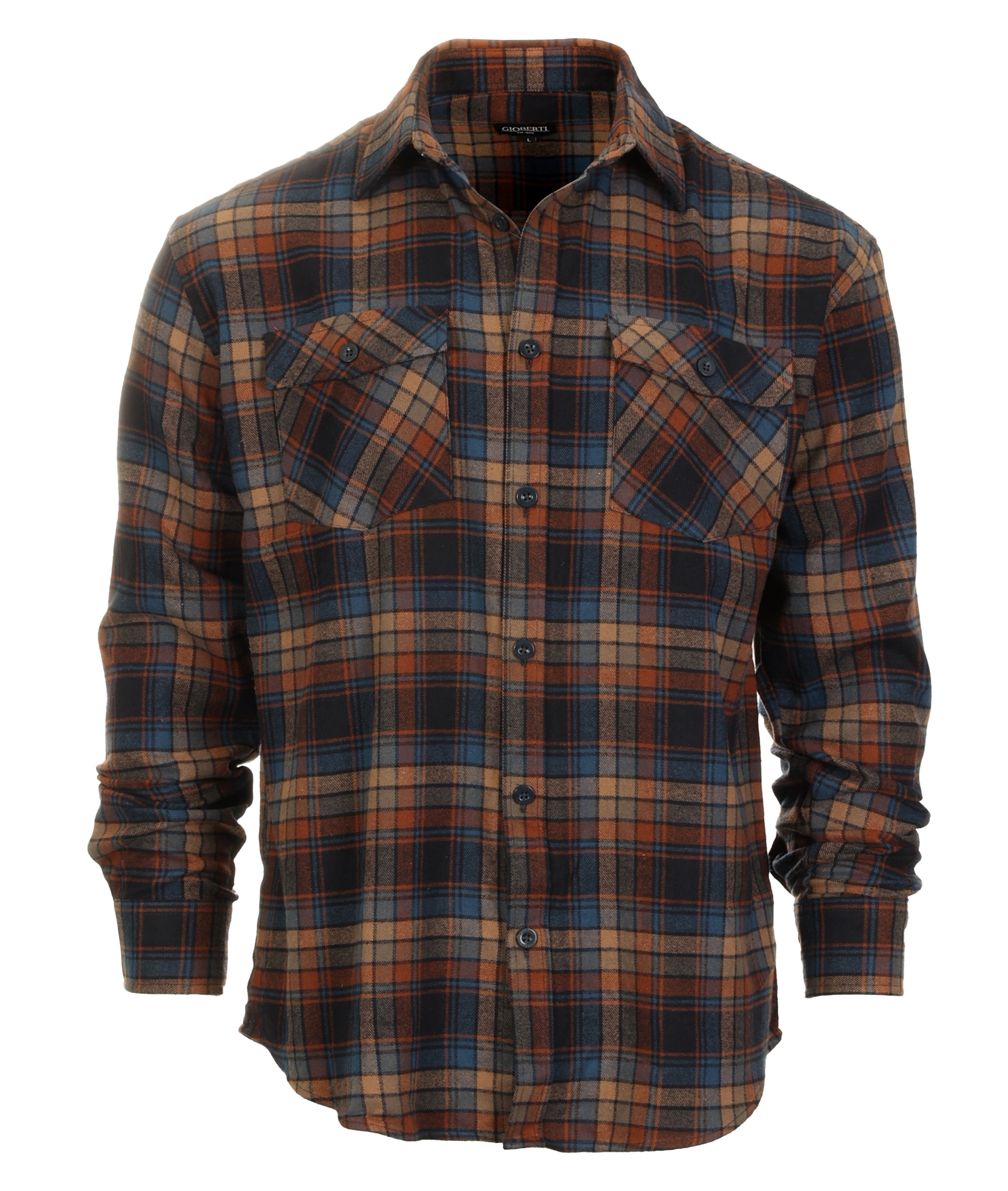 Gioberti Men's Plaid Checkered Brushed Flannel Shirt - Walmart.com Gioberti Men's Plaid Checkered Brushed Flannel Shirt - Walmart.com