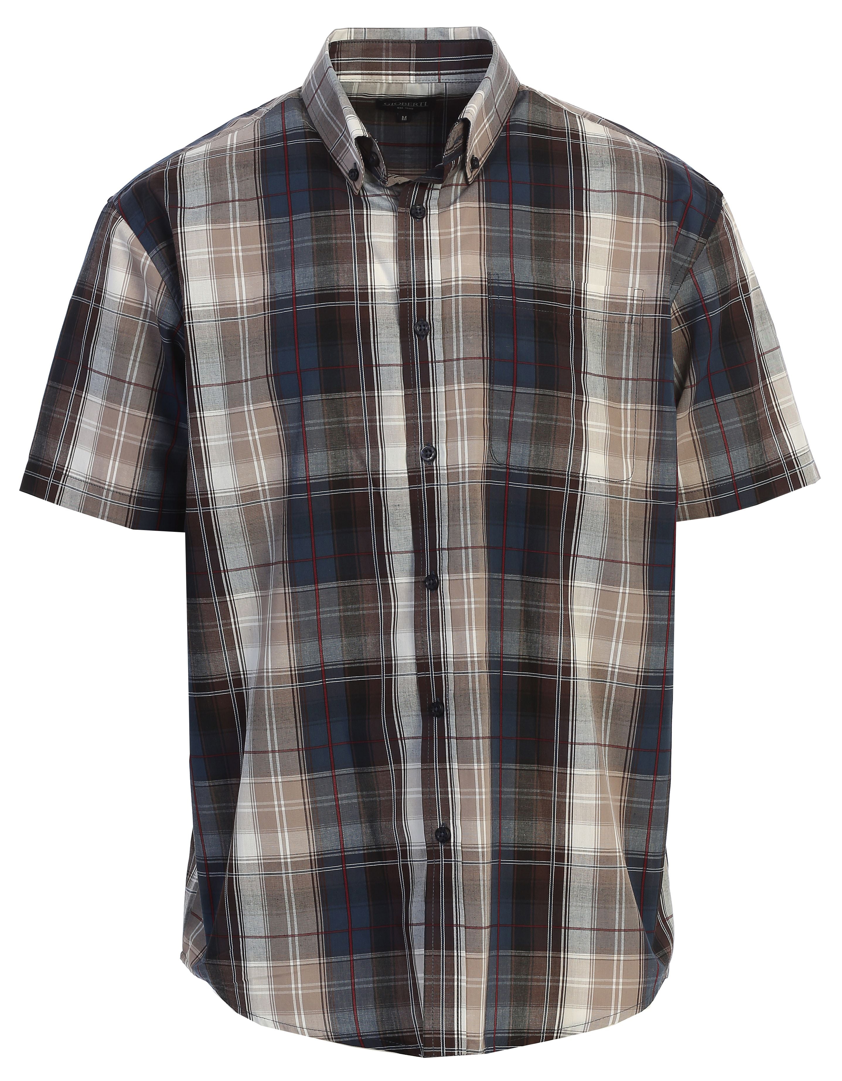 Gioberti Men's Plaid Short Sleeve Shirt - Walmart.com