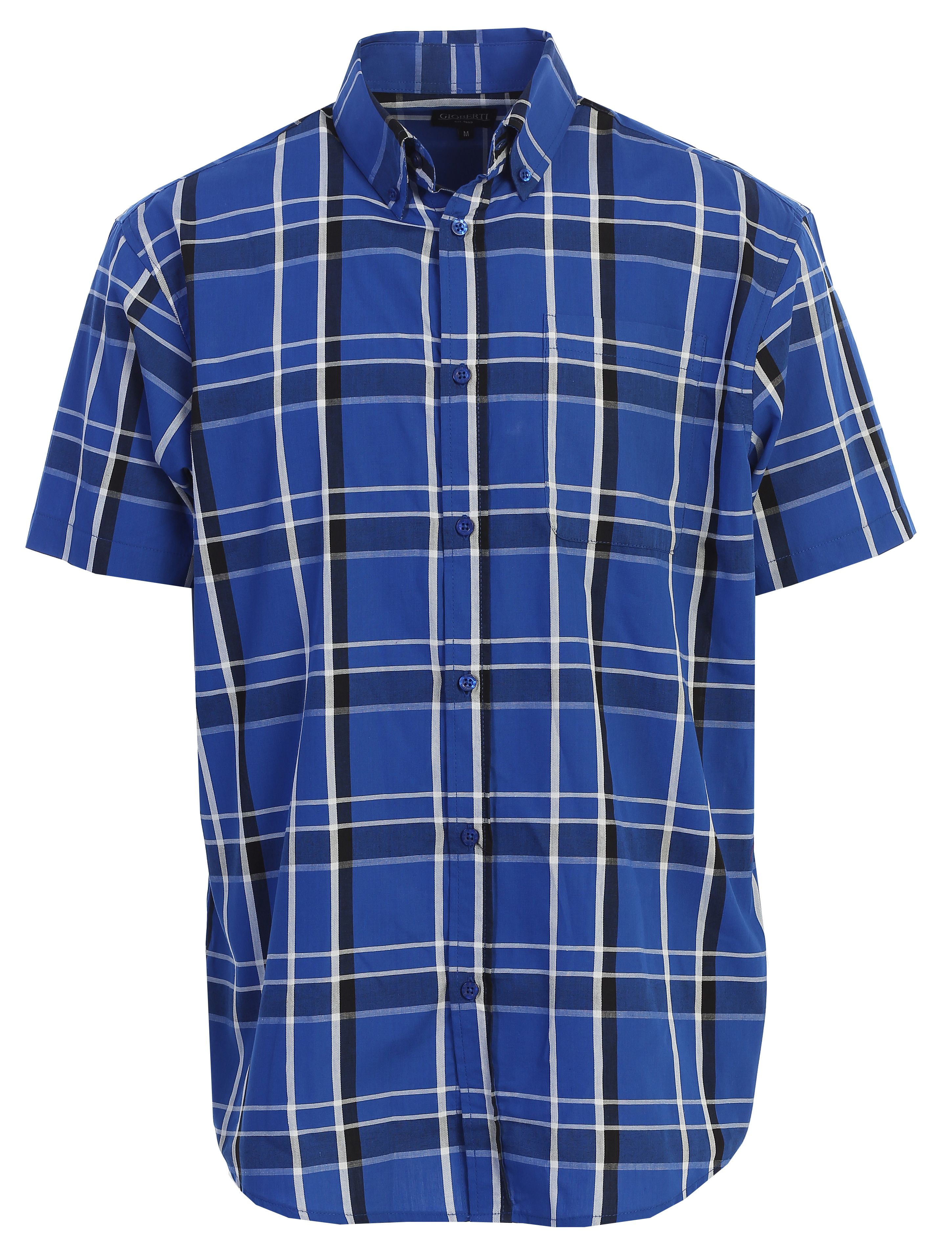 Gioberti Men's Plaid Short Sleeve Shirt - Walmart.com