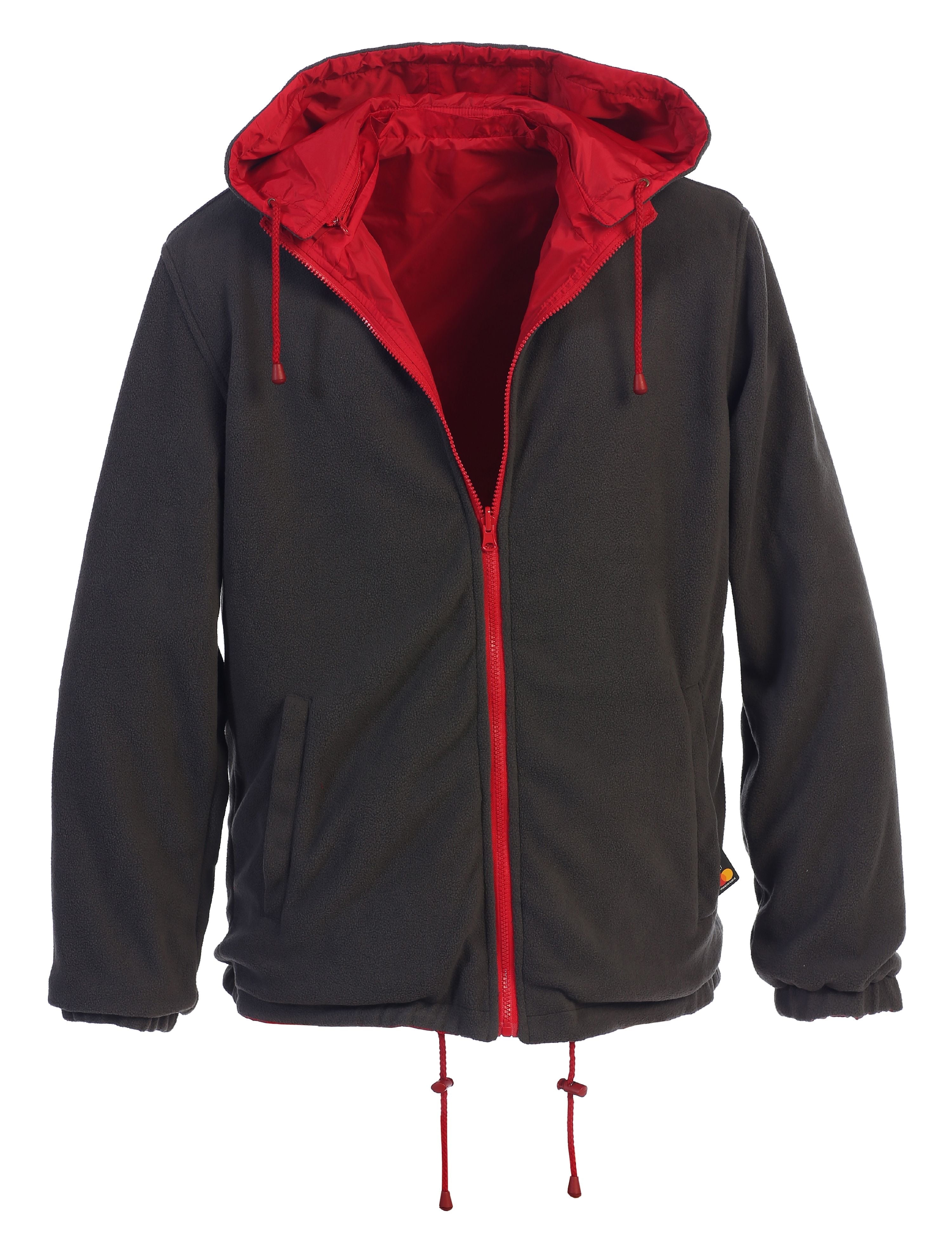 Gioberti Men's Reversible Rain Jacket with Polar Fleece Lining ...