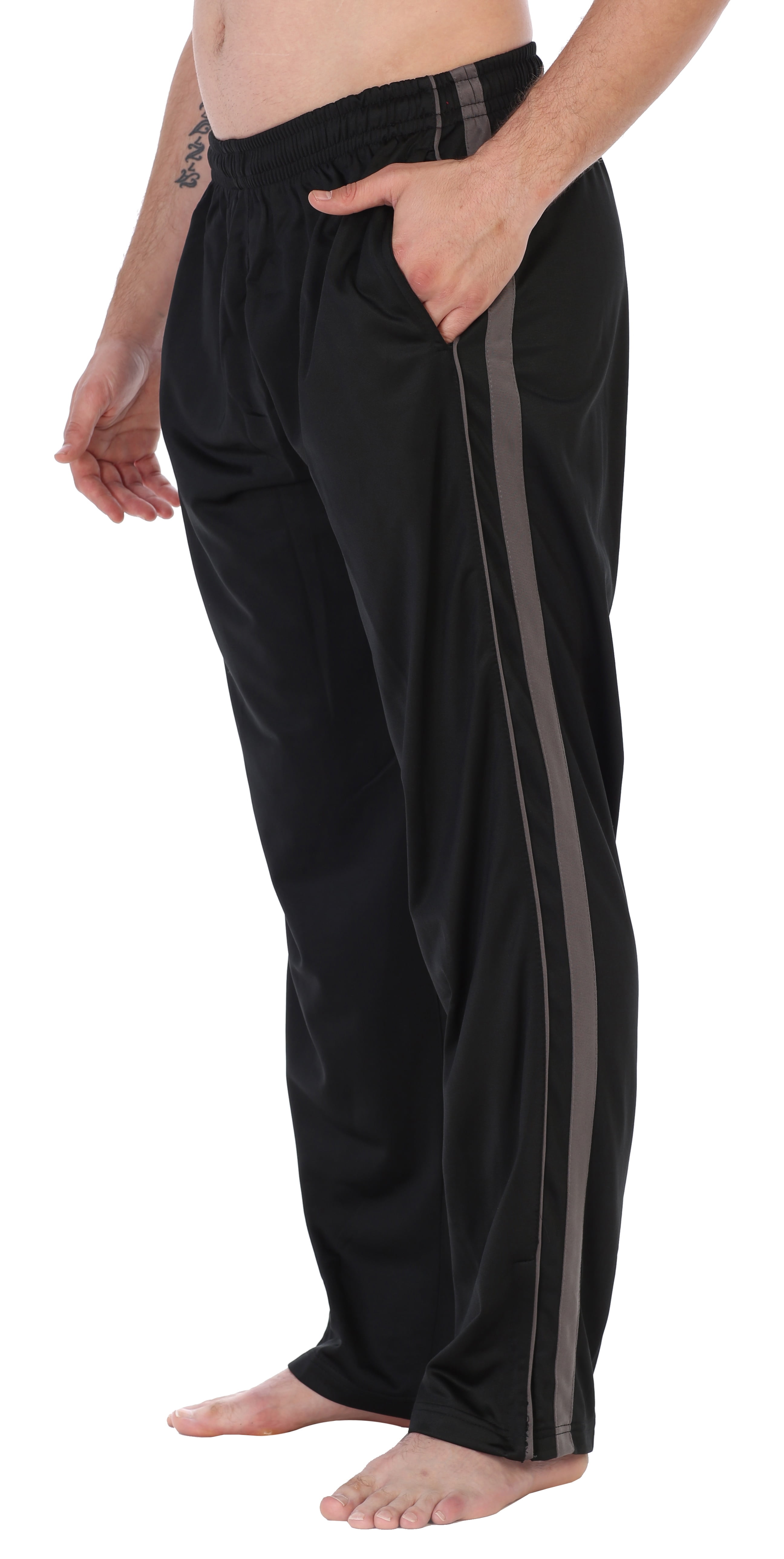 Gioberti Men's Polyester Athletic Track Pants, Baggy Joggers for ...