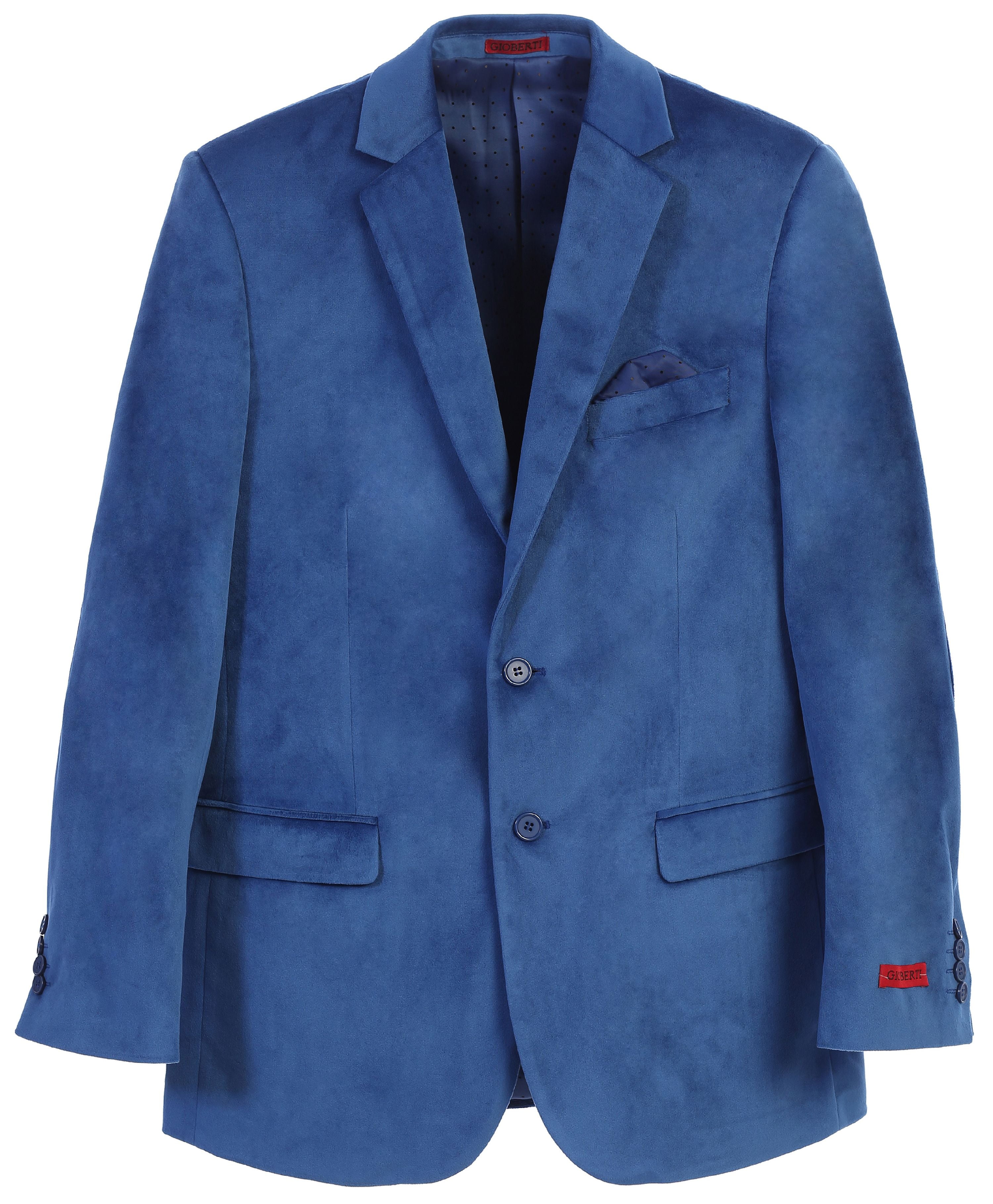 Gioberti Mens Formal Super Soft Velvet Blazer Jacket - Walmart.com