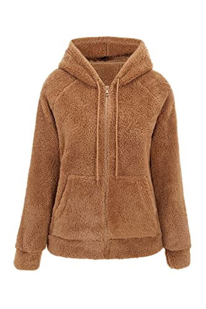 Giolshon Women Fleece Jacket, Spring and Fall Fashion Fluffy Short ...