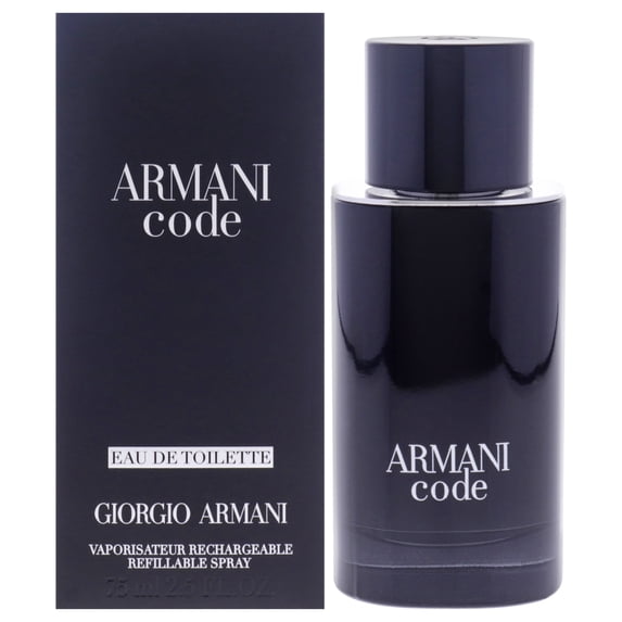 Giorgio Armani Armani Code EDT Spray, 2.5 oz, Refillable, Bergamot ...