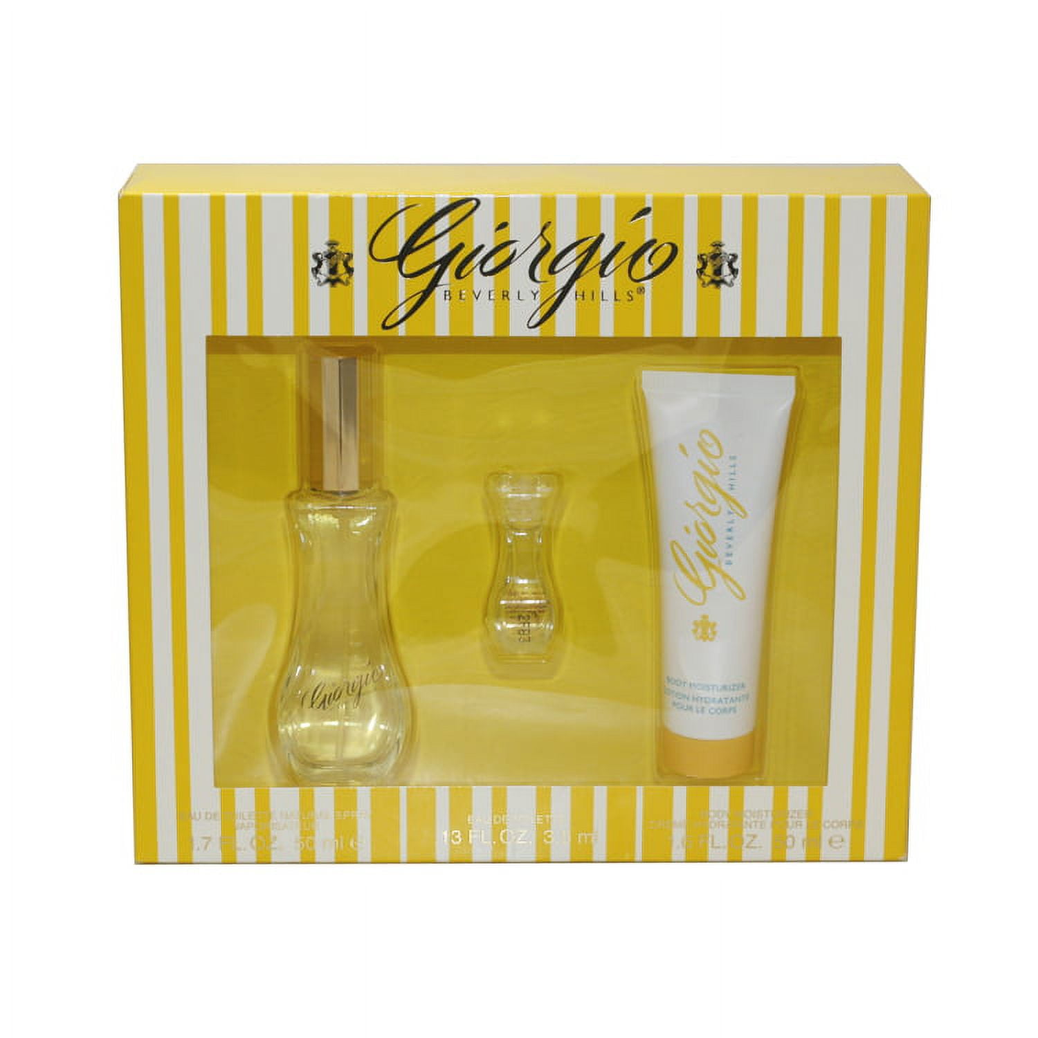 Giorgio Beverly Hills Giorgio Perfume Gift Set for Women, 3 Pieces ...