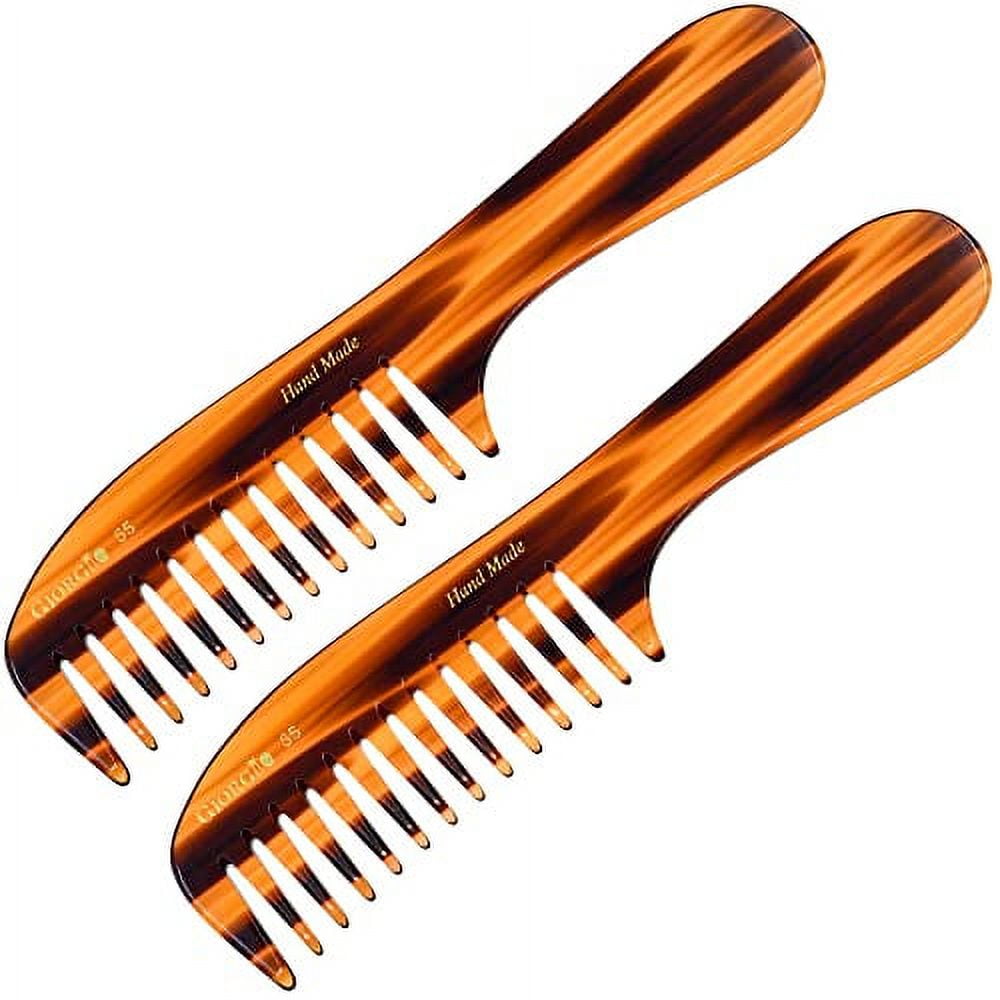 Giorgio G55 Large Coarse Hair Detangling Comb, Wide Teeth for Long Thick Curly Wavy Hair. Hair ...
