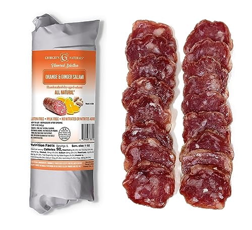 Giorgio's Naturals - ORANGE AND GINGER - Pork Salami, Italian Dry ...