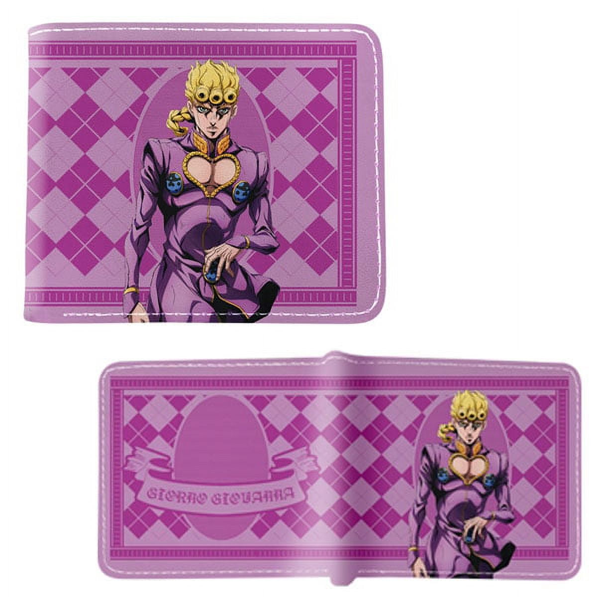Giorno Giovanna Style B - Jojo's Bizarre Adventure 4x5" Bi-Fold Wallet ...