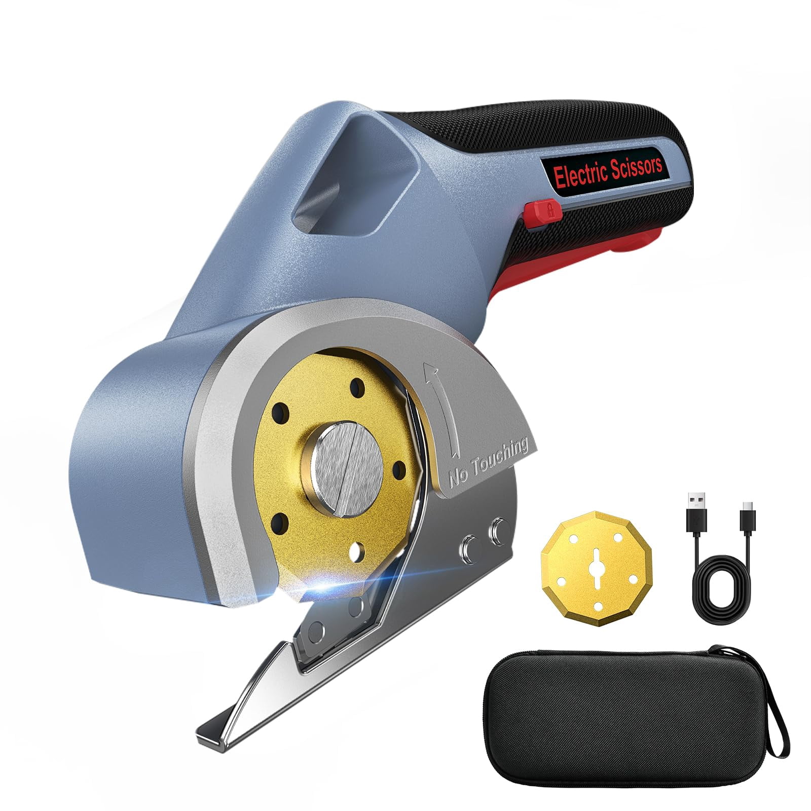 Giosuan 2026 Upgrade 4V Cordless Cutting Tool, Cardboard Cutter with 2 Titanium Blades, 2000mAh ...