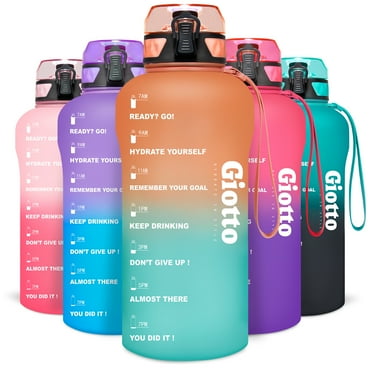 Giotto Large 128 oz/1 Gallon Motivational Water Bottle with Time Marker - Walmart.com