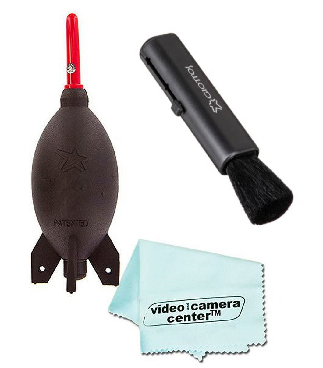 Giottos AA1900 Large Rocket Blaster+ Giottos CL-1310 Goat Hair Brush+ MicroFiber - Walmart.com