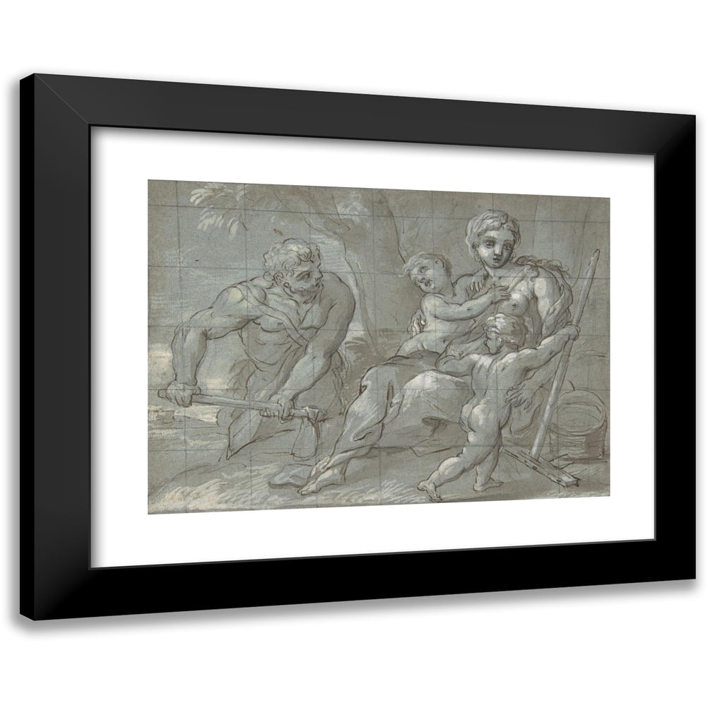 Giovanni Andrea Carlone 24x18 Black Modern Framed Museum Art Print ...