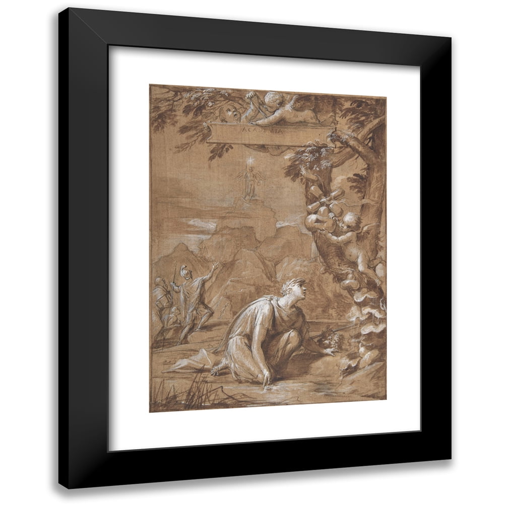 Giovanni Angelo Canini 14x18 Black Modern Framed Museum Art Print ...
