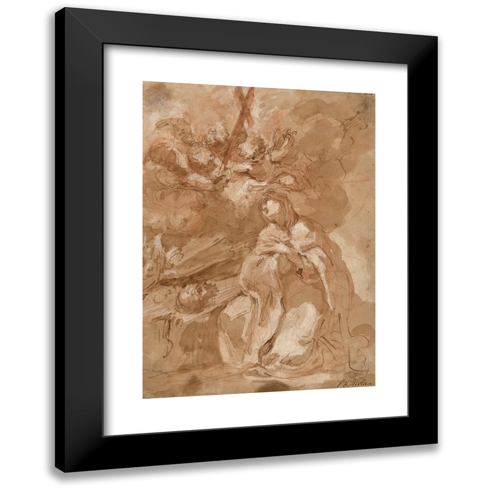 Giovanni Antonio Guardi 14x18 Black Modern Framed Museum Art Print ...