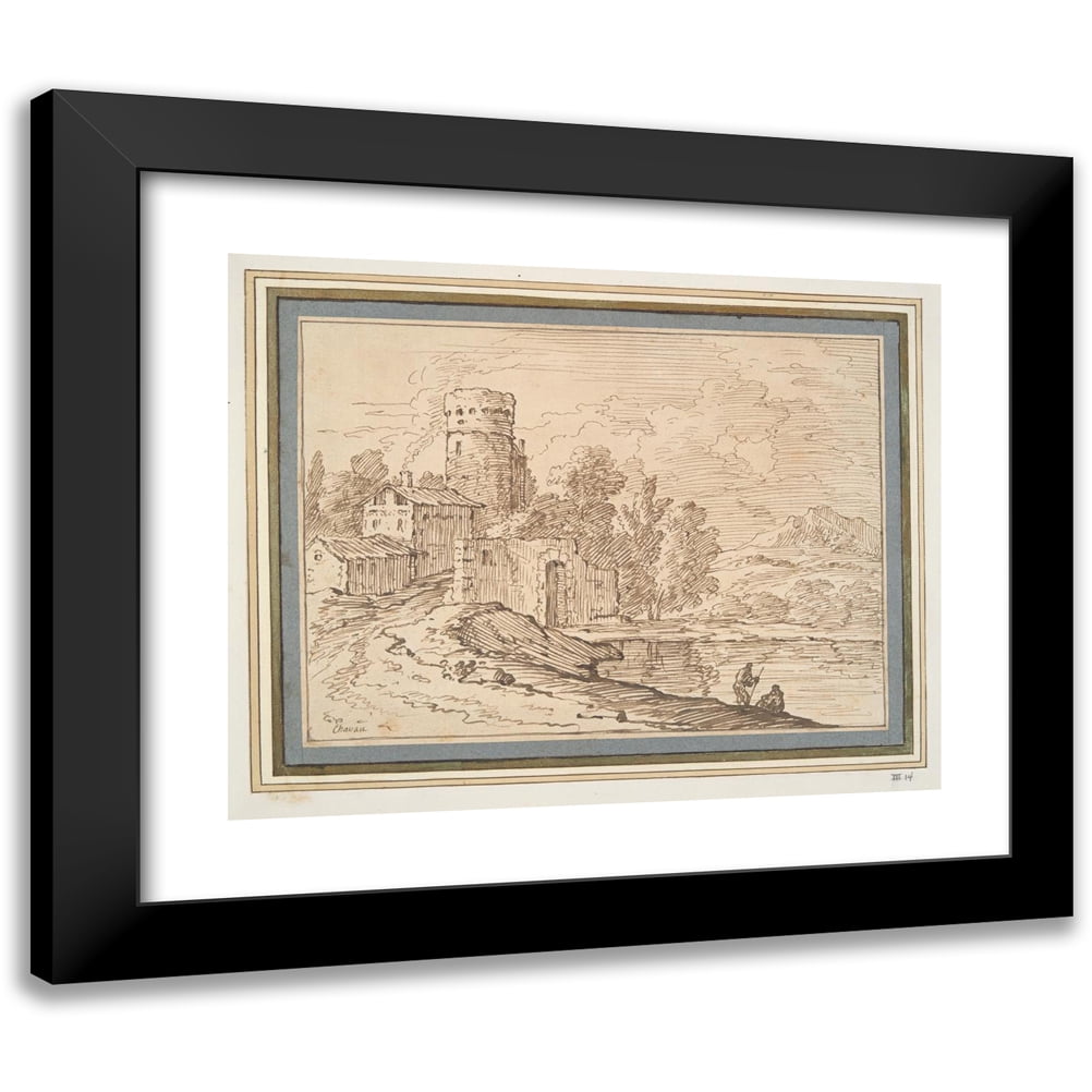 Giovanni Battista Busiri 14x12 Black Modern Framed Museum Art Print ...