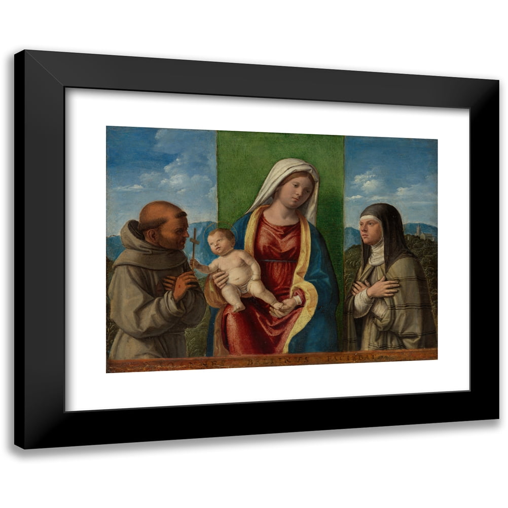 Giovanni Battista Cima da Conegliano 14x11 Black Modern Framed Museum Art Print Titled - Madonna ...