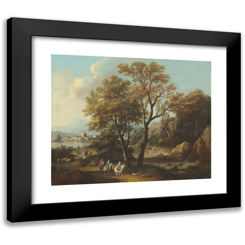 Giovanni Battista Cimaroli 14x12 Black Modern Framed Museum Art Print ...
