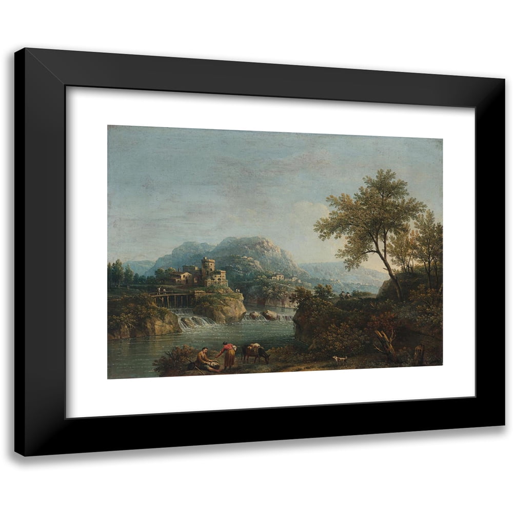 Giovanni Battista Cimaroli 24x19 Black Modern Framed Museum Art Print ...