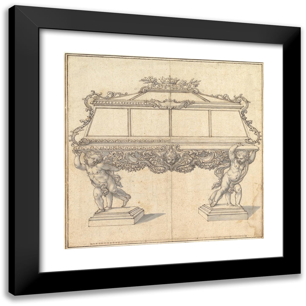 Giovanni Battista Foggini 20x20 Black Modern Framed Museum Art Print ...