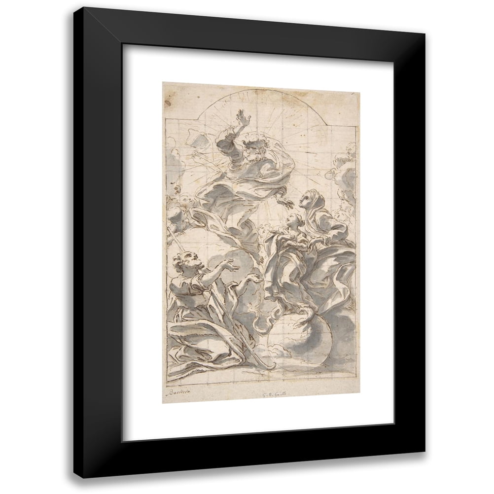 Giovanni Battista Gaulli 12x18 Black Modern Framed Museum Art Print ...