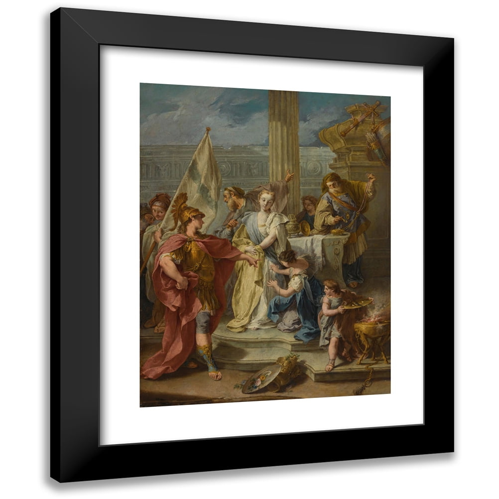 Giovanni Battista Pittoni 19x24 Black Modern Framed Museum Art Print ...