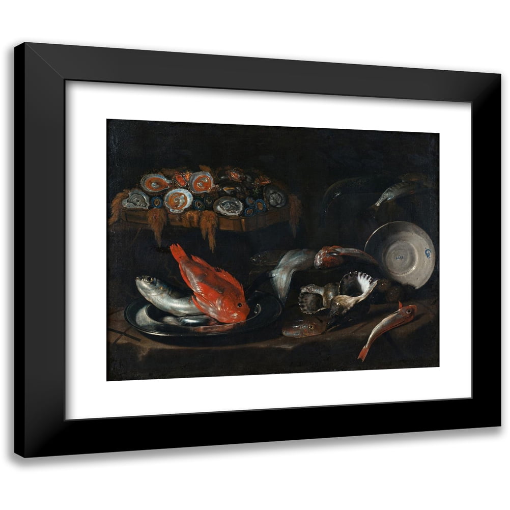 Giovanni Battista Recco 18x15 Black Modern Framed Museum Art Print ...