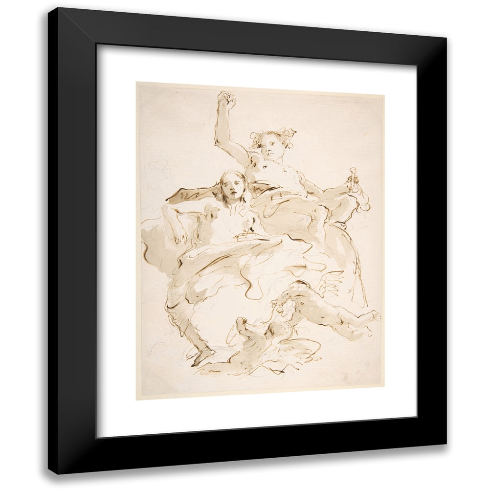 Giovanni Battista Tiepolo 12x14 Black Modern Framed Museum Art Print ...