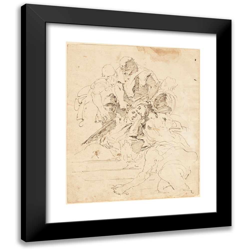 Giovanni Battista Tiepolo 12x14 Black Modern Framed Museum Art Print ...