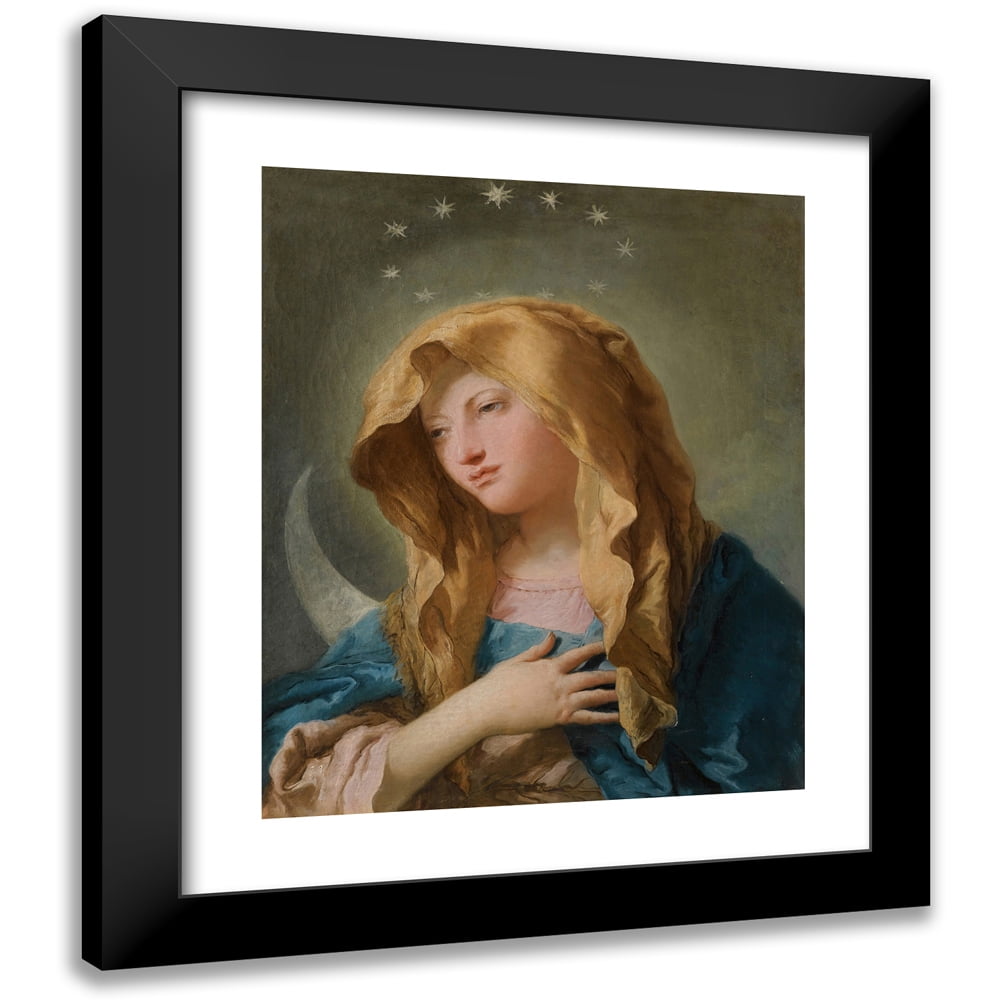 Giovanni Battista Tiepolo 12x14 Black Modern Framed Museum Art Print Titled - The Virgin ...