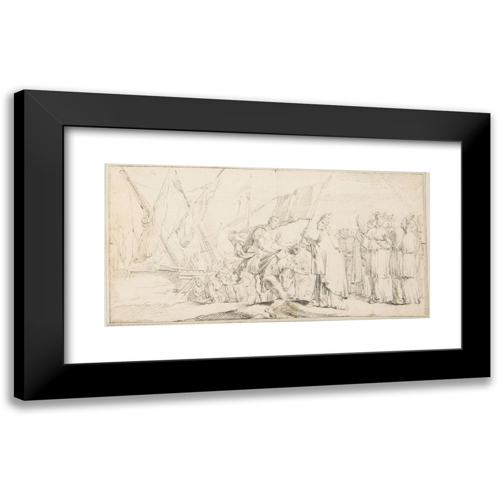 Giovanni Battista Tiepolo 14x9 Black Modern Framed Museum Art Print ...