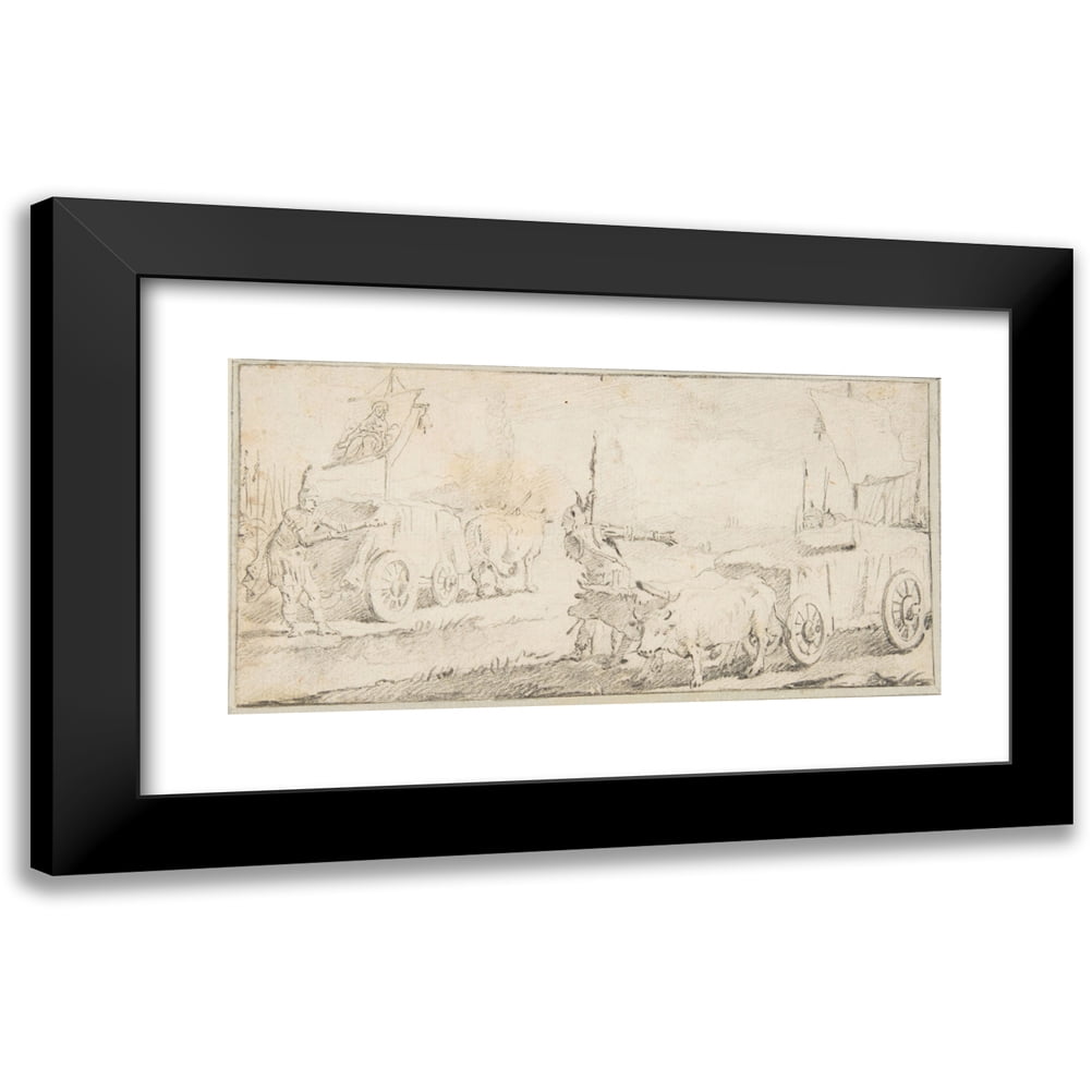 Giovanni Battista Tiepolo 14x9 Black Modern Framed Museum Art Print ...
