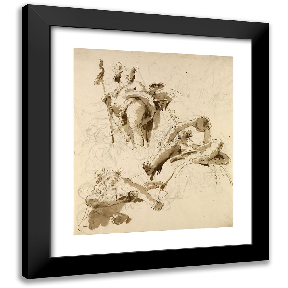 Giovanni Battista Tiepolo 15x17 Black Modern Framed Museum Art Print ...