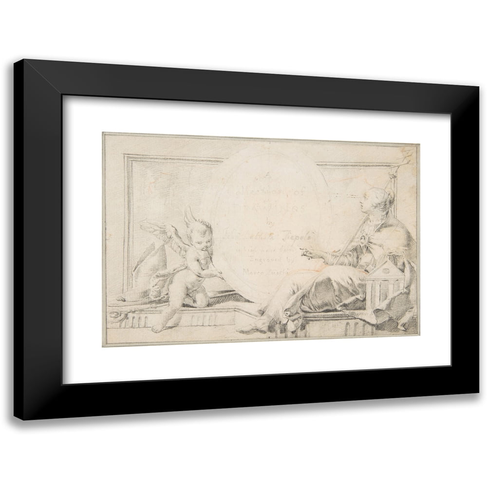 Giovanni Battista Tiepolo 24x18 Black Modern Framed Museum Art Print ...