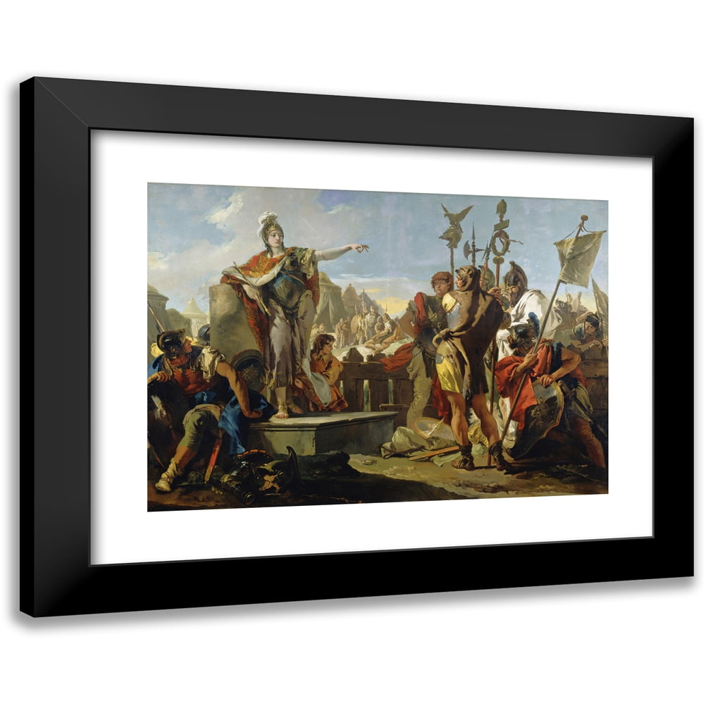 Giovanni Battista Tiepolo 24x18 Black Modern Framed Museum Art Print ...