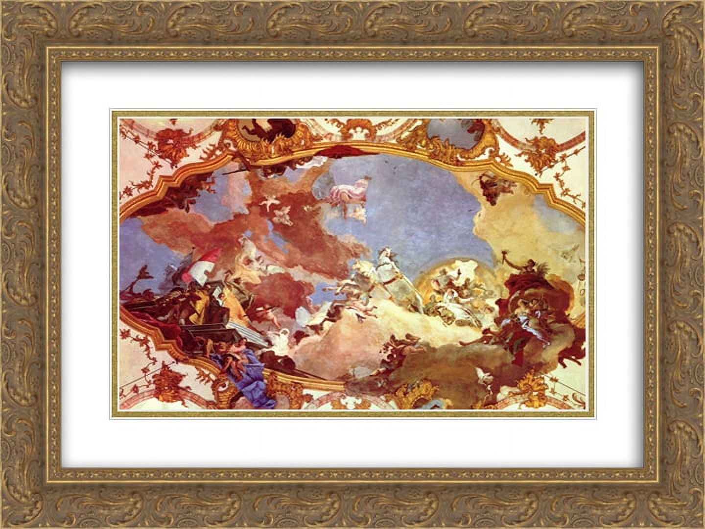 Giovanni Battista Tiepolo 2x Matted 24x20 Gold Ornate Framed Art Print ...