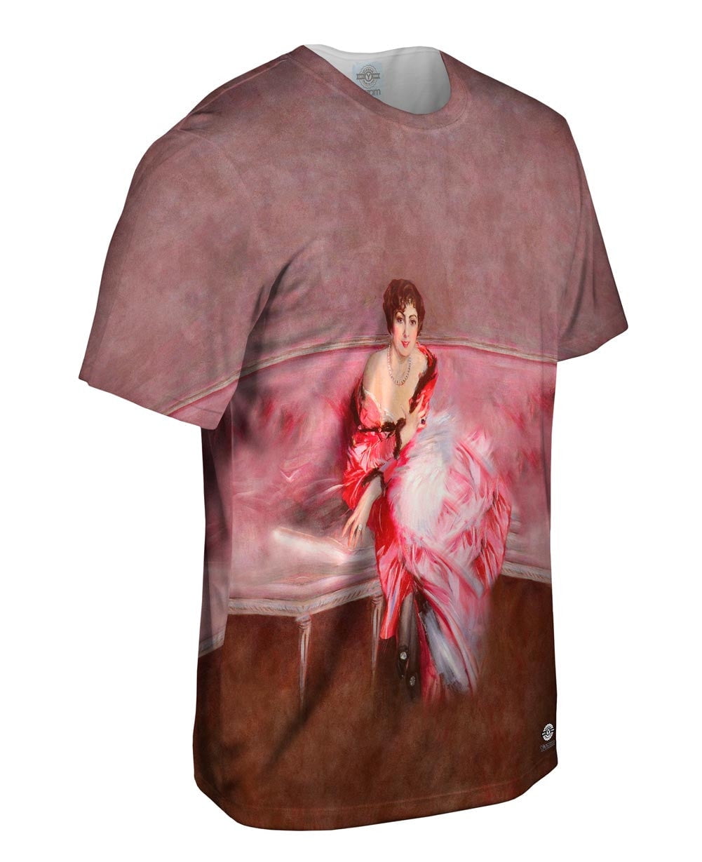 Giovanni Boldini - Portrait Of Madame Juillard In Red 1912 Mens T-Shirt ...