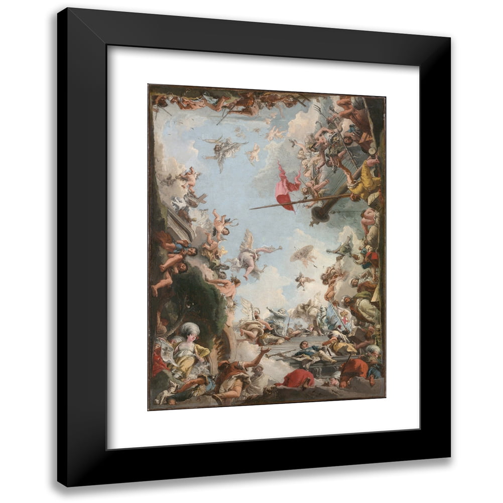 Giovanni Domenico Tiepolo 11x14 Black Modern Framed Museum Art Print ...