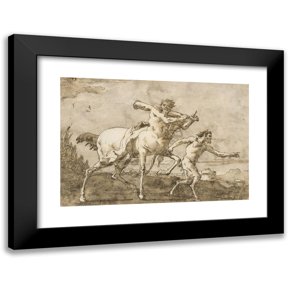 Giovanni Domenico Tiepolo 14x11 Black Modern Framed Museum Art Print ...
